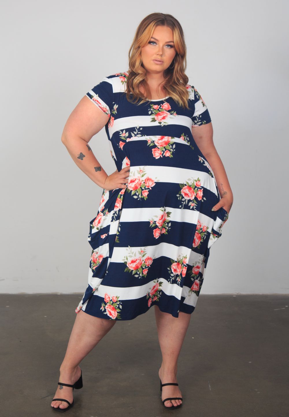 Women's Plus Size Dress | Celia Pocket Dress | SWAK Designs