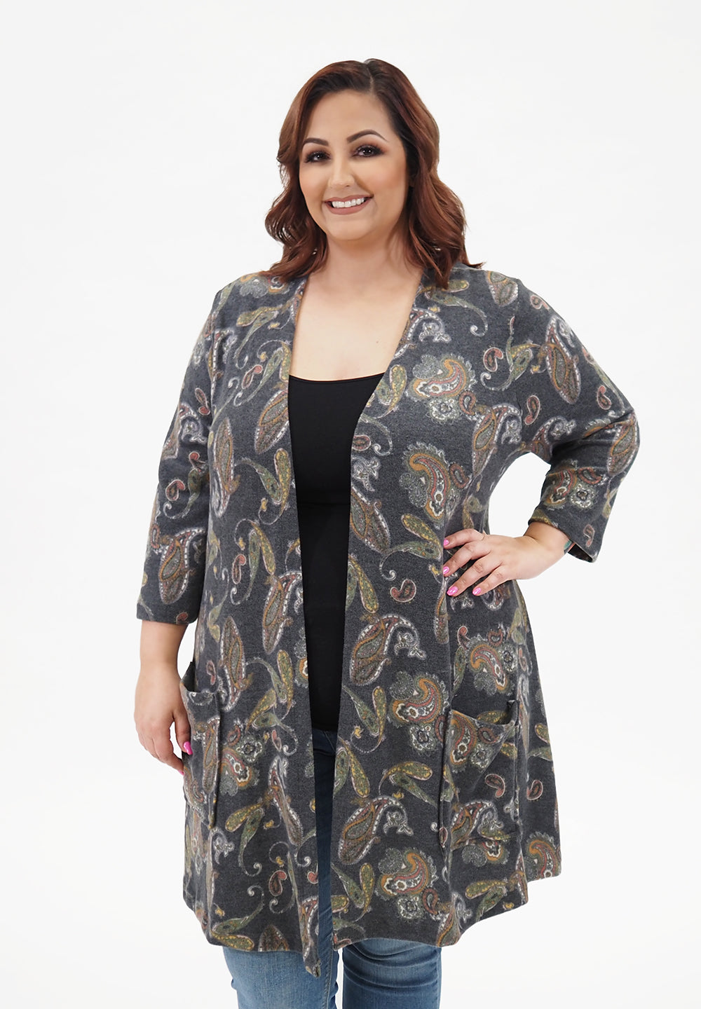 Stylish and Trendy Plus Size Tops | Ruby Cardigan | SWAK Designs